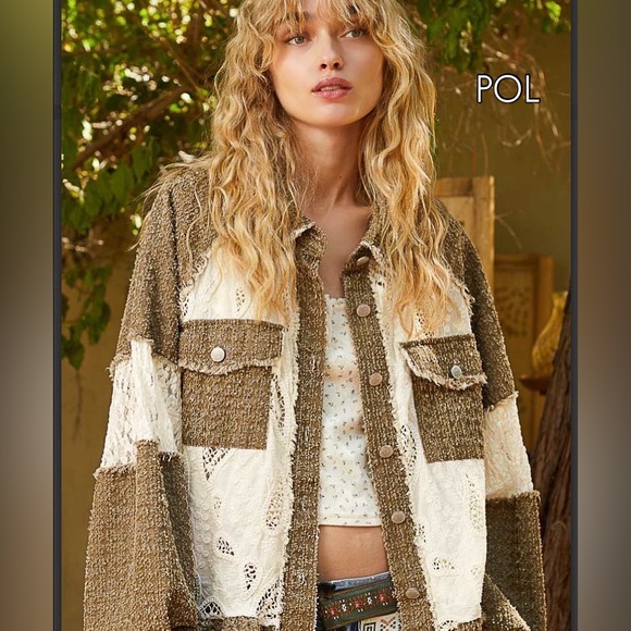 POL | Jackets & Coats | 293 Last One Pol Vintage Washed Lace Jacket ...